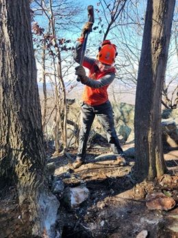 The AT at Bears Den Rocks gets a better view