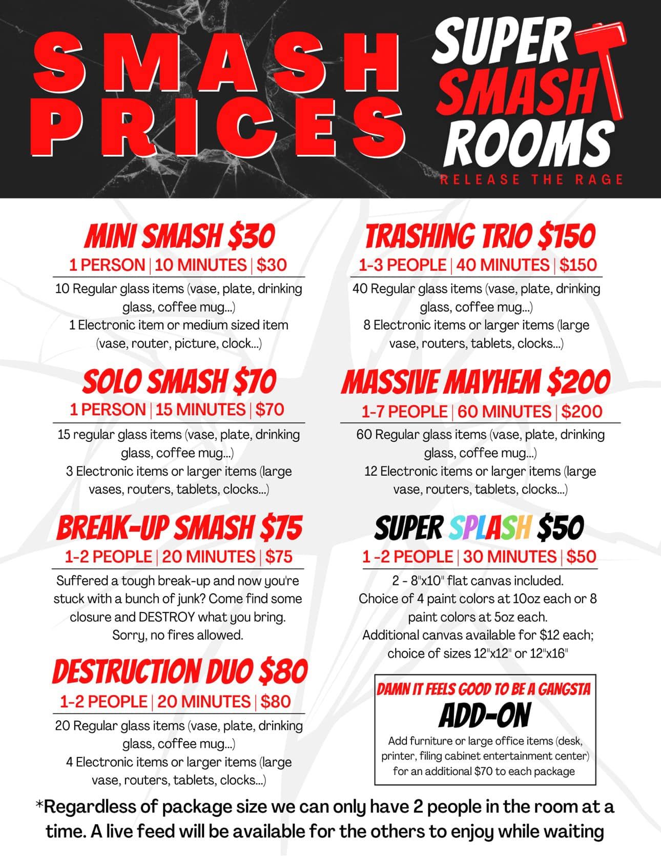 Super Smash Rooms | Joyful Journeys