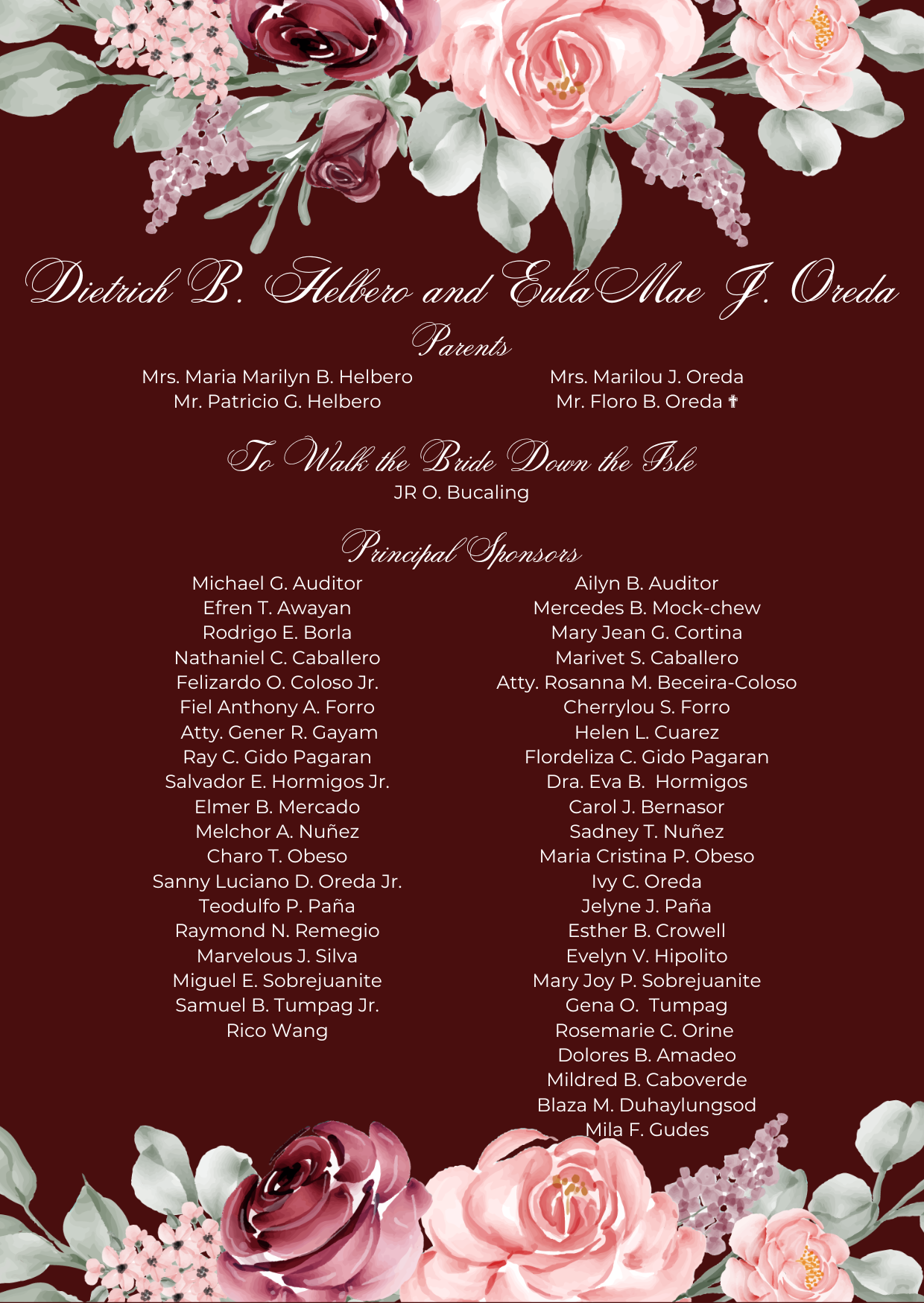 DIETRICH AND EULA MAE