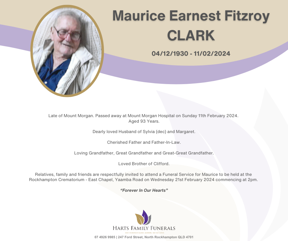 CLARK, Maurice Earnest Fitzroy