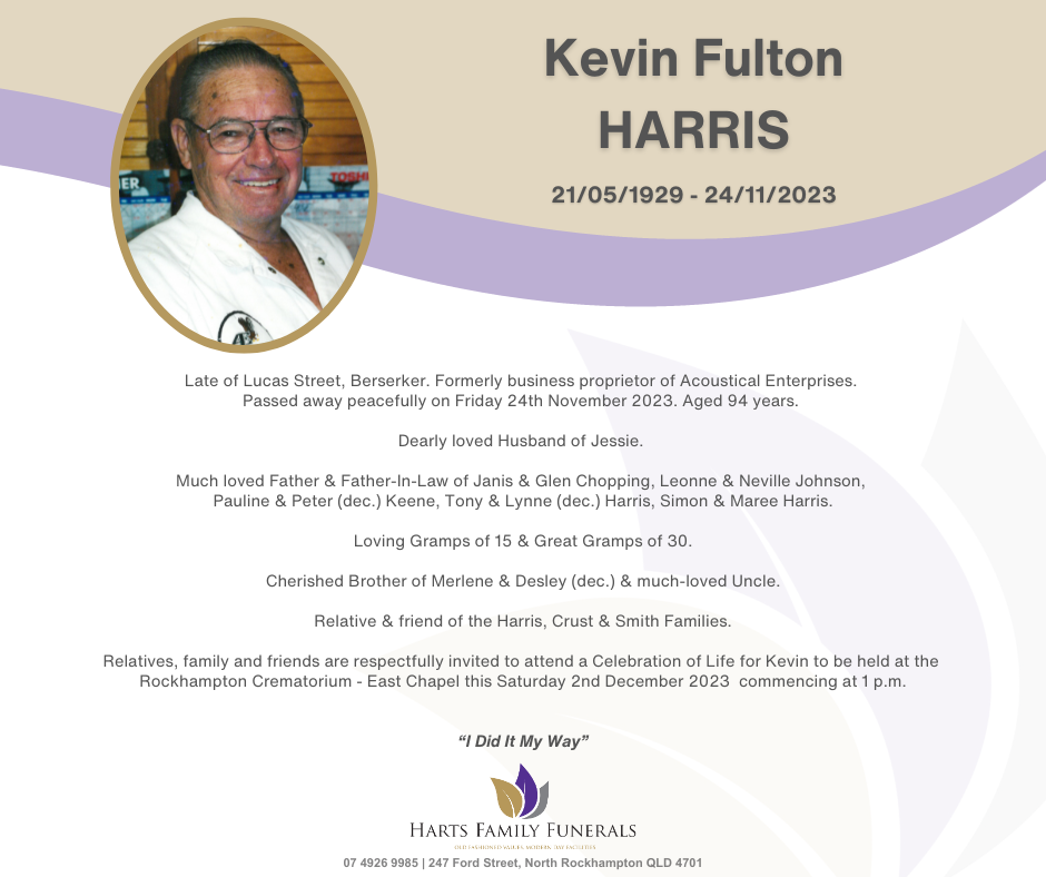HARRIS. Kevin Fulton