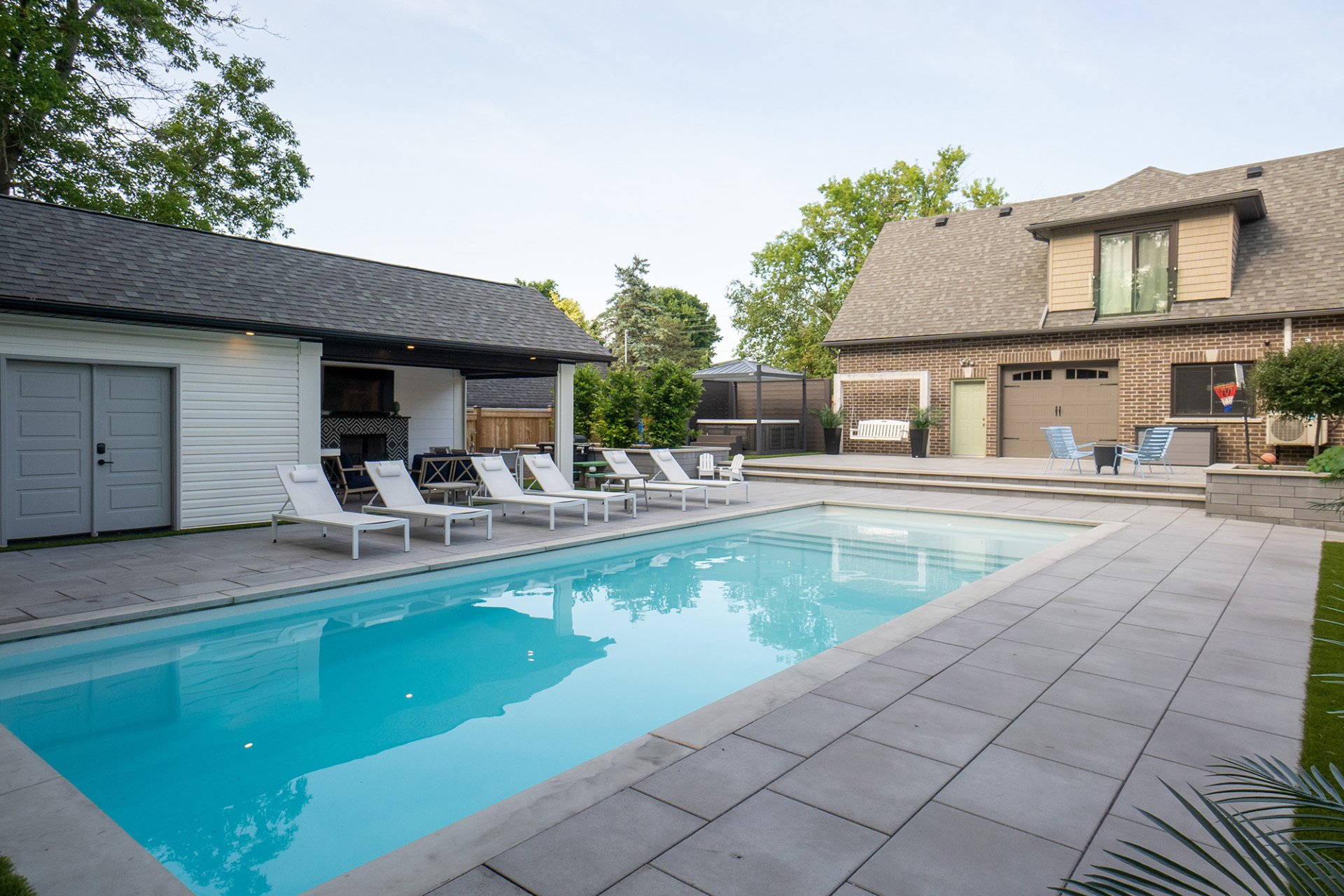 Scenic View Landscaping - Featured Projects - Brooklin Pool Installation