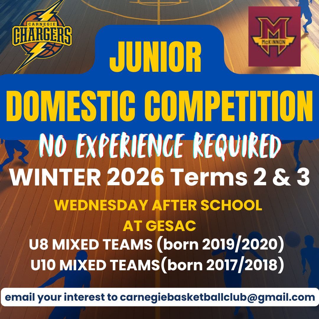 Carnegie Chargers Basketball Club | Registrations