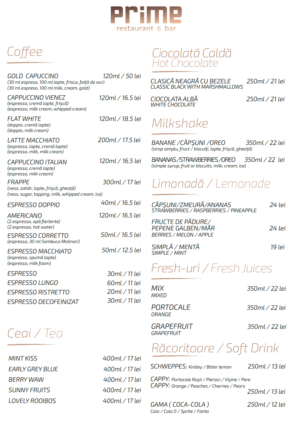 Prime Restaurant & Bar - Timisoara (Dumbravita)