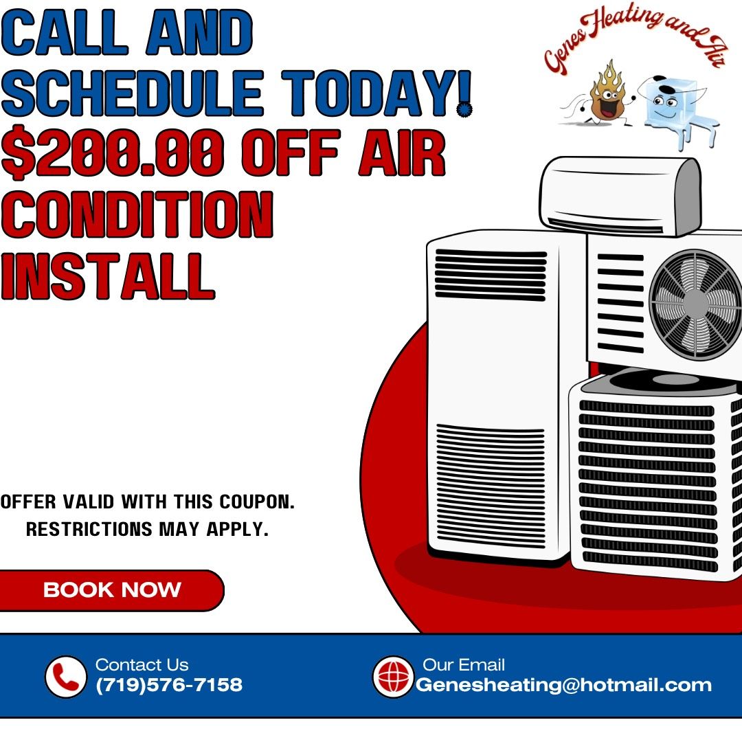 HVAC Specials, Discounts & Coupons Colorado Springs, CO - Gene’s ...