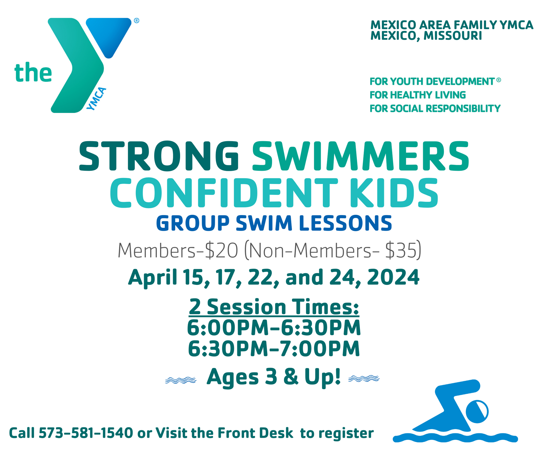 Mexico Area Family YMCA | Swimming Lessons