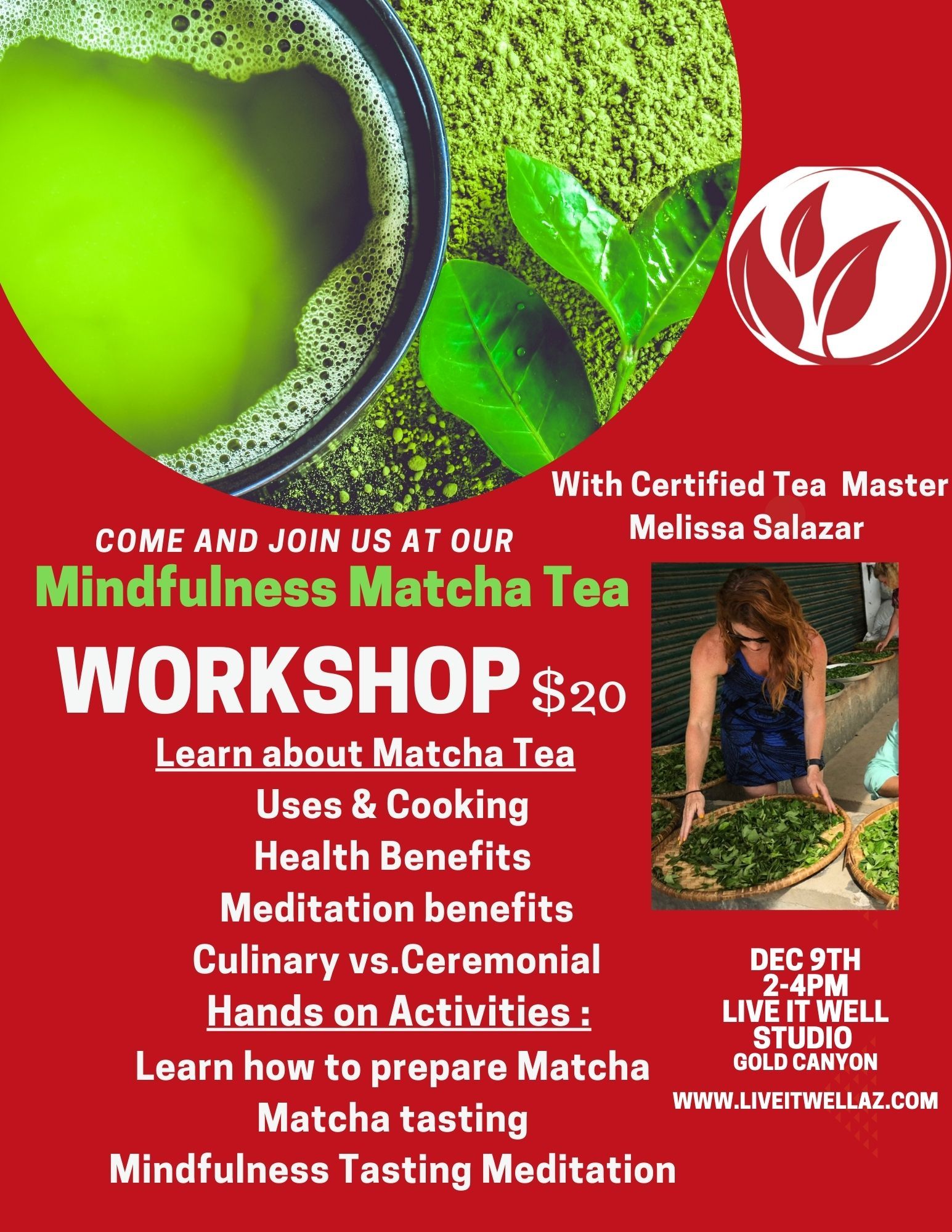 Matcha Mindfulness Workshop Dec 9nth