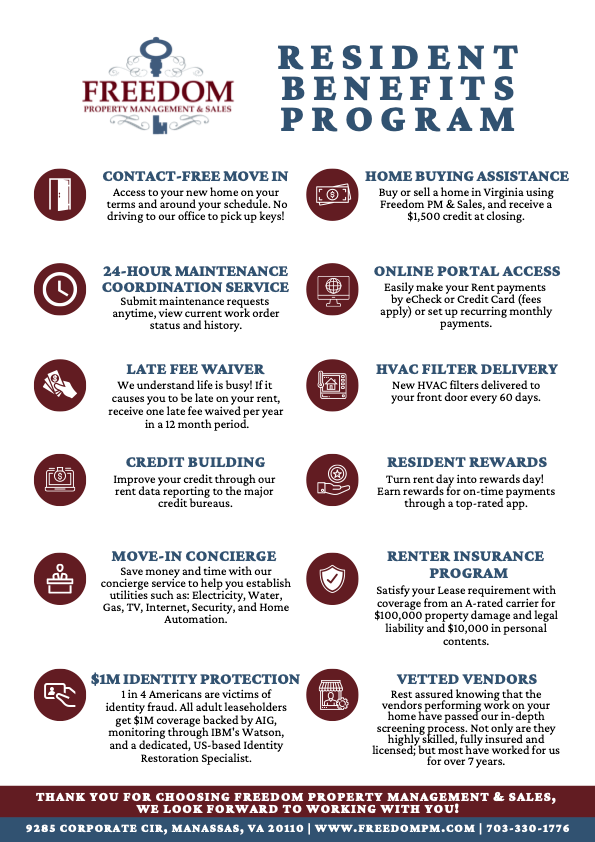 Benefit Program | Freedom Property Management and Sales