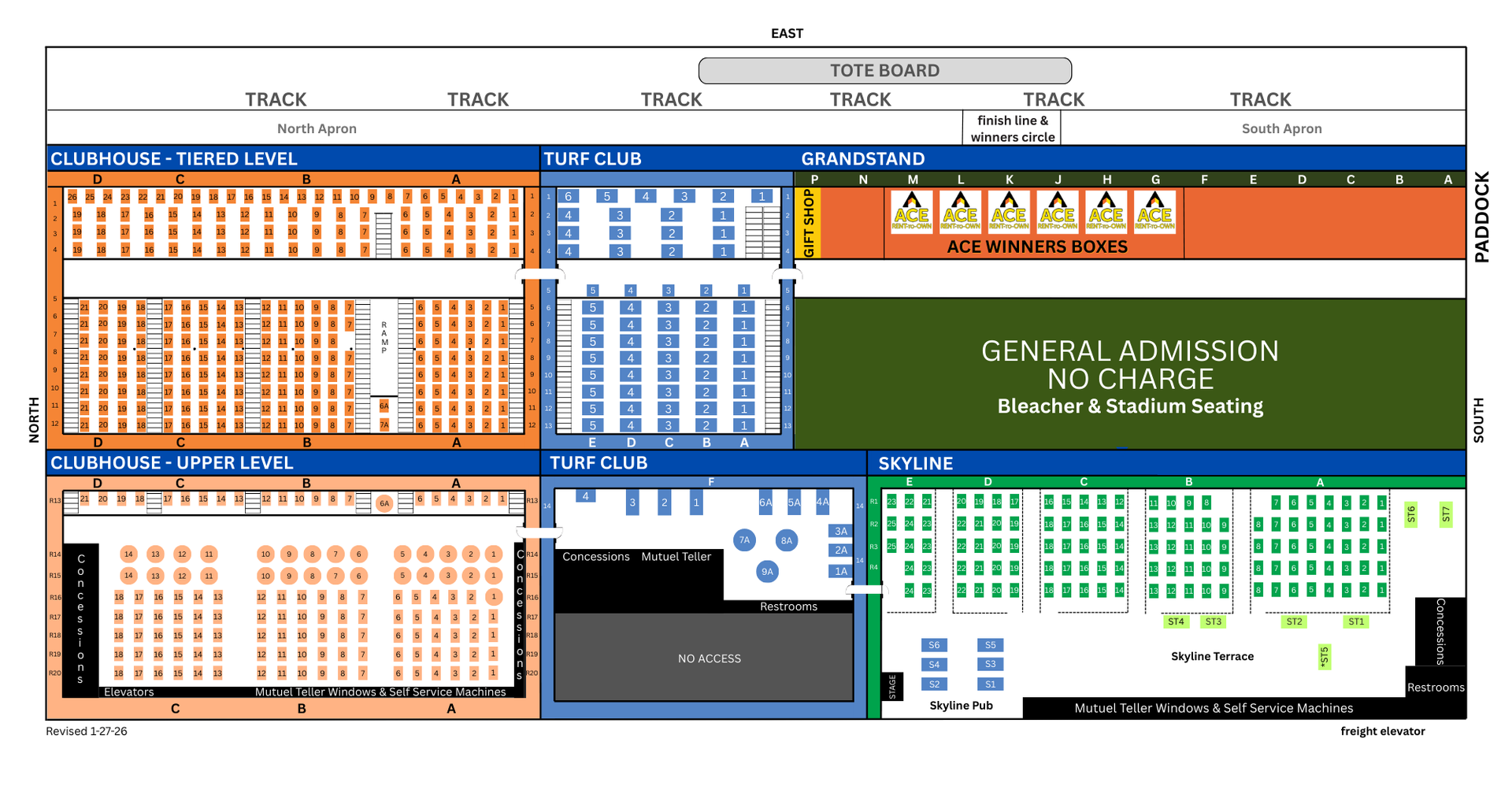 Reservations & Seating Charts | Fonner Park | Grand Island, NE