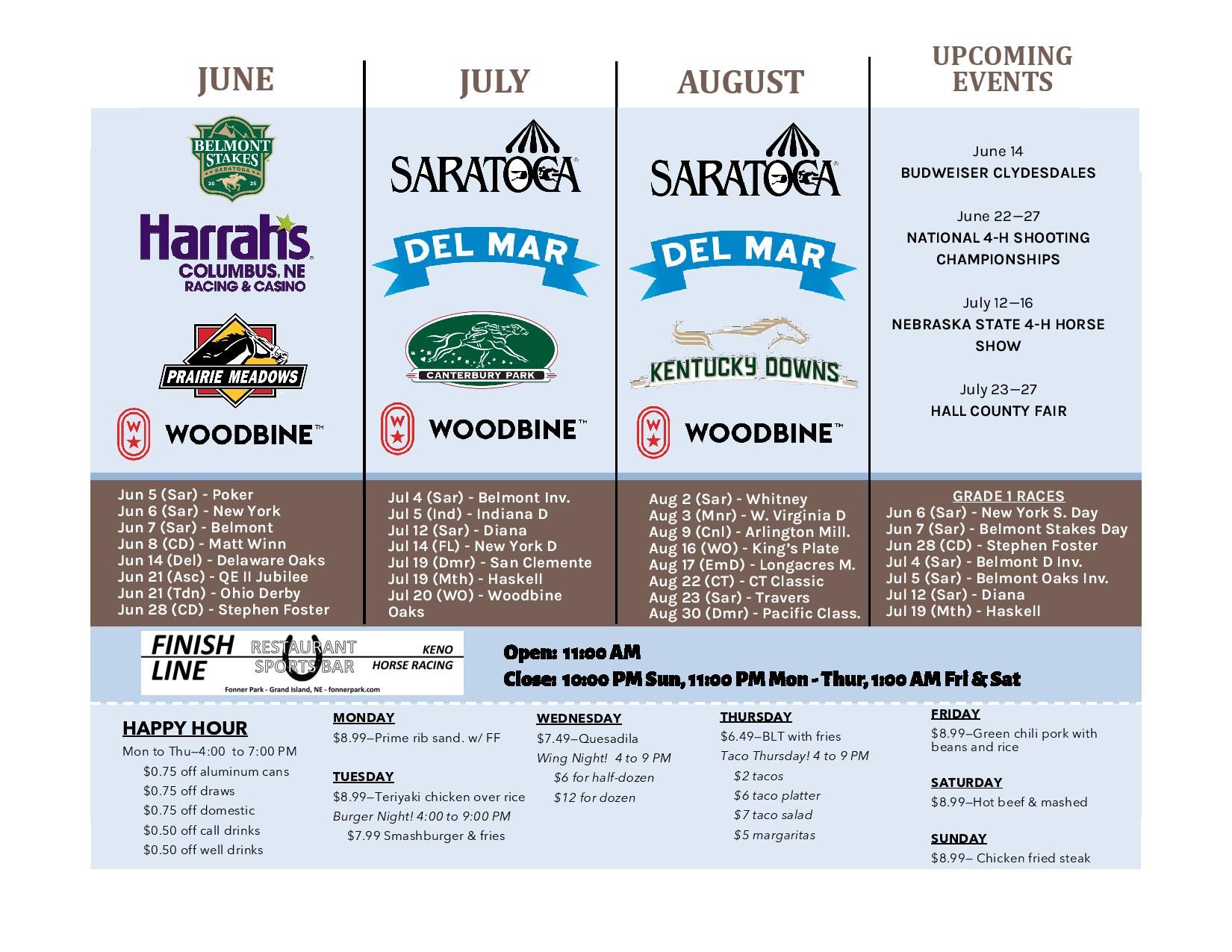 Simulcast Horse Racing Highlights | Fonner Park | Grand Island, NE