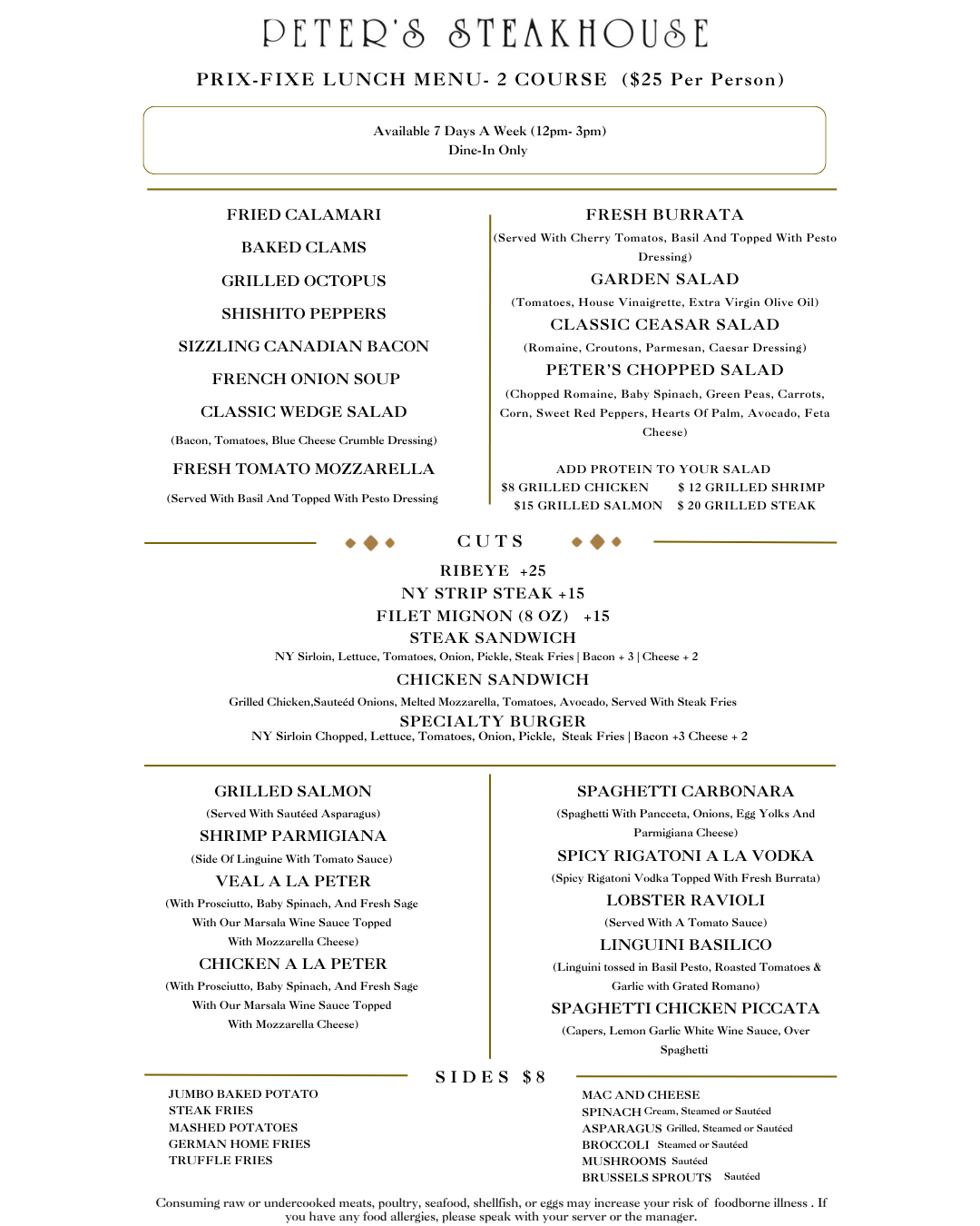 Steakhouse | Peter's Steakhouse | Eastchester