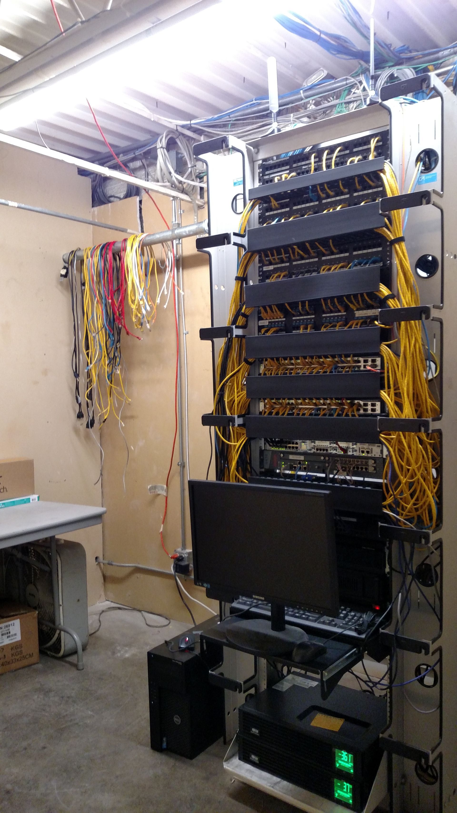 Data Cable Management | Dallas, TX | Server Room Remodel