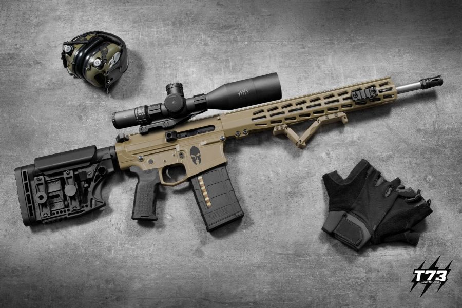 Semi-automatic rifle T73-AR 10-Mod. TAC. 308-Billet