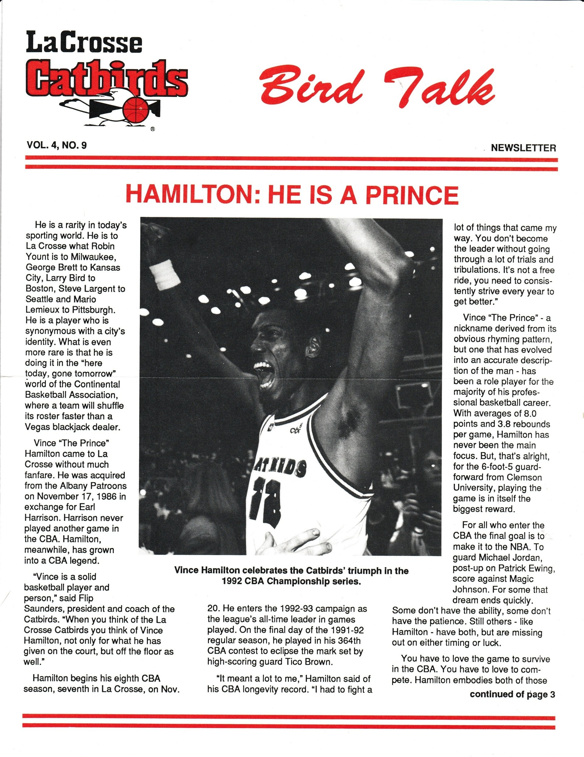 Vince "The Prince" Hamilton