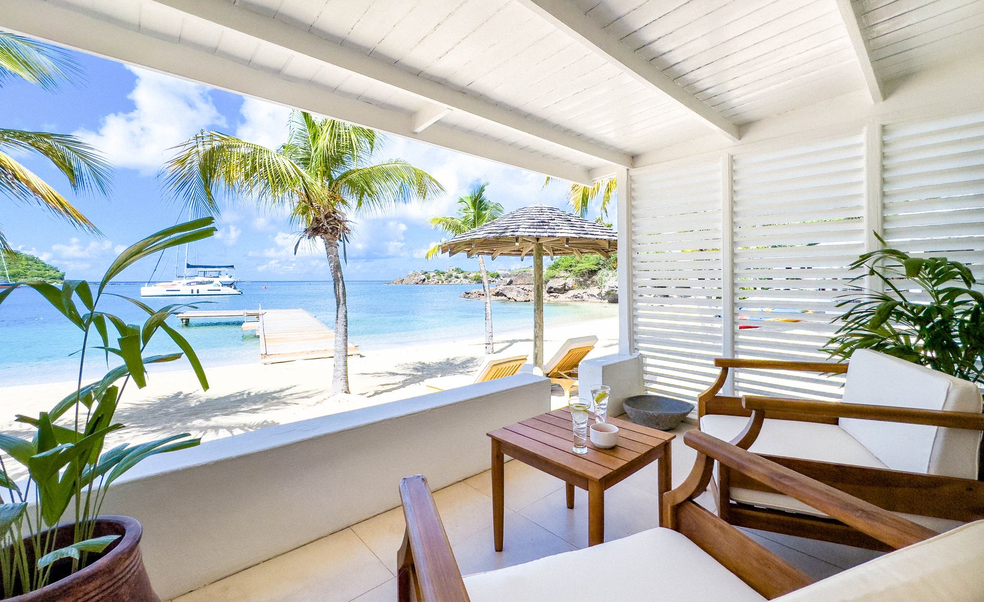 Beachfront Boutique Hotel Beach Cabanas in English Harbour