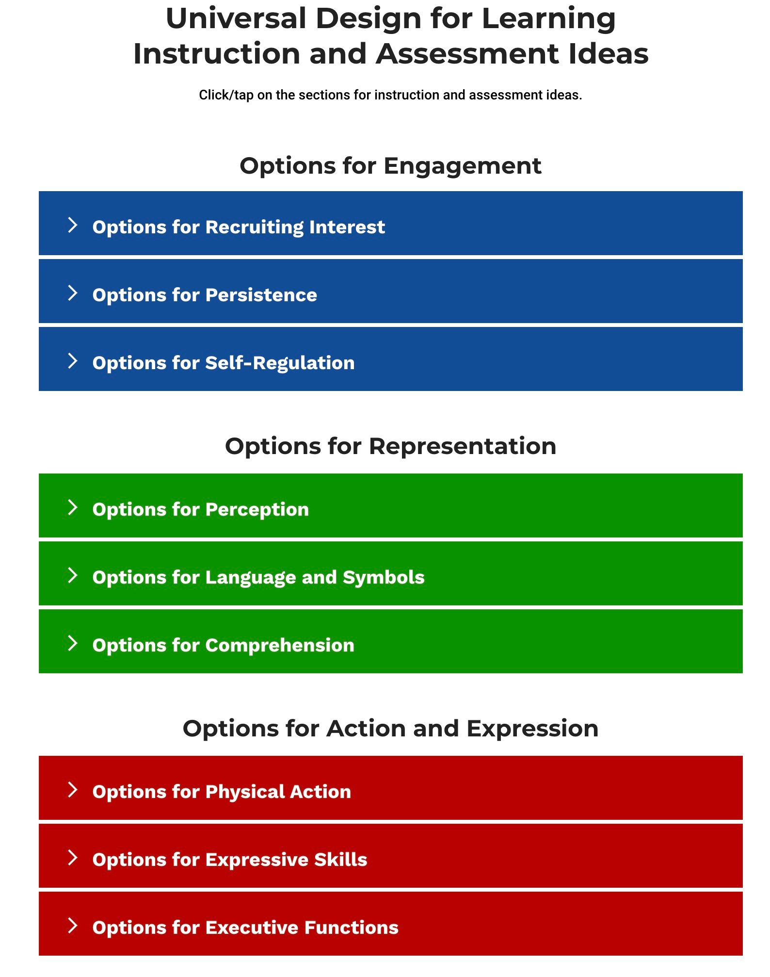 TLC - Universal Design for Learning