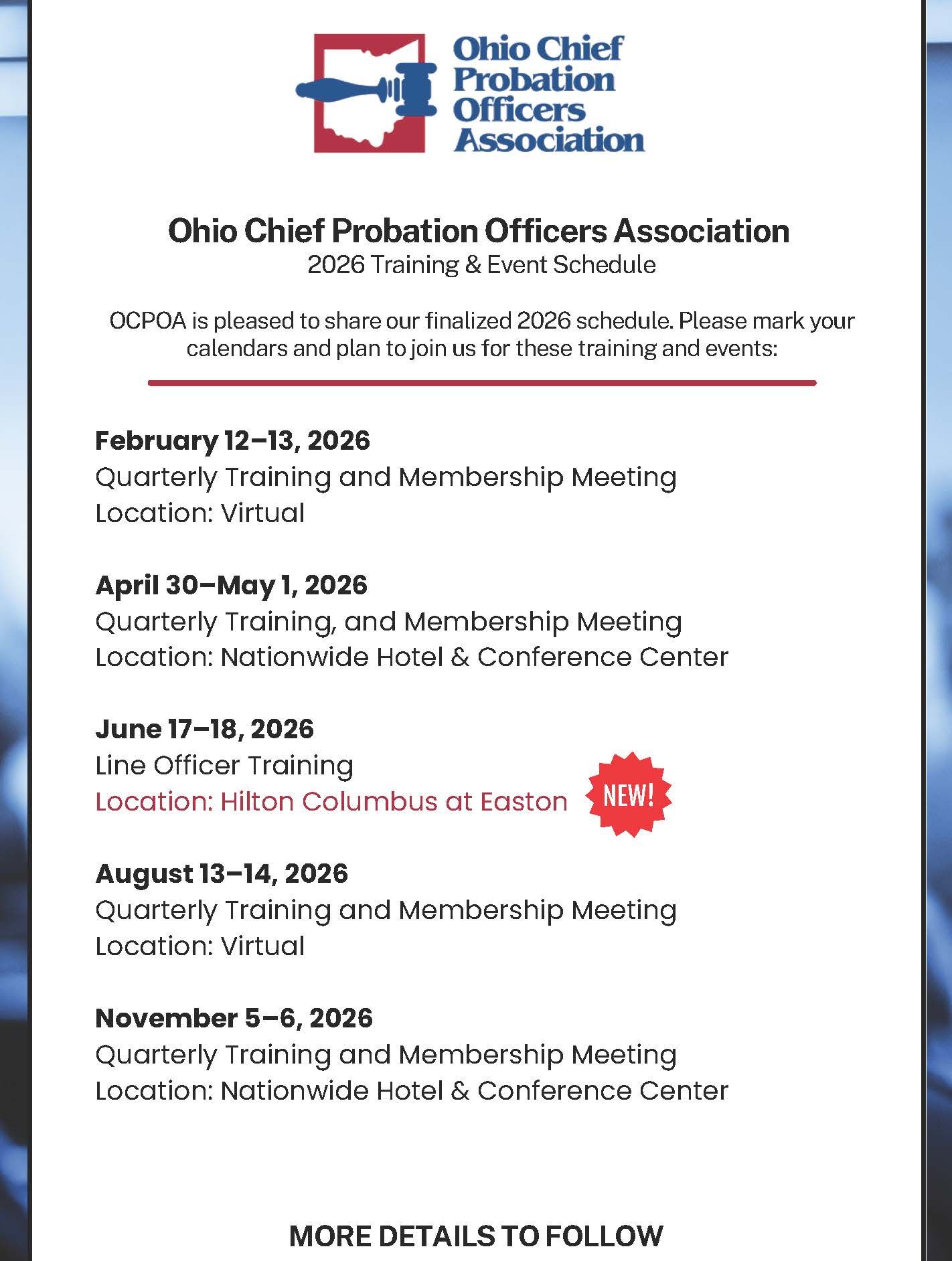Ohio Chief Probation Officers Association | Home