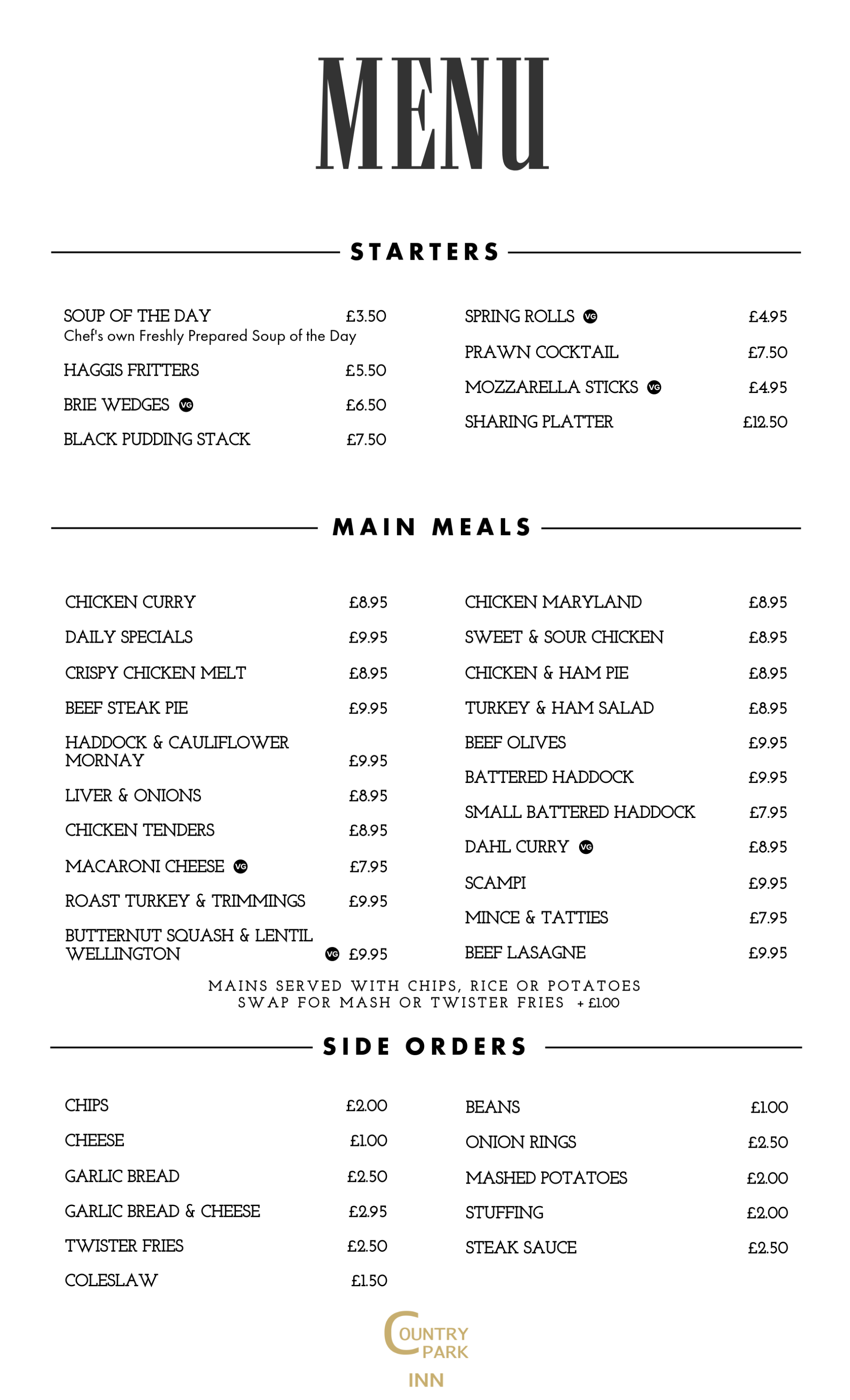 Country Park Mintlaw Restaurant