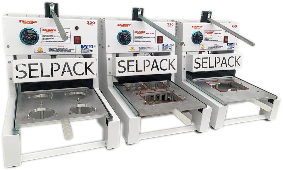 SELPACK SELADORAS MANUAIS PARA COPOS, POTES E BANDEJAS PARA DELIVERY