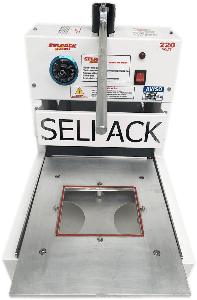 SELPACK SELADORAS MANUAIS PARA COPOS, POTES E BANDEJAS PARA DELIVERY