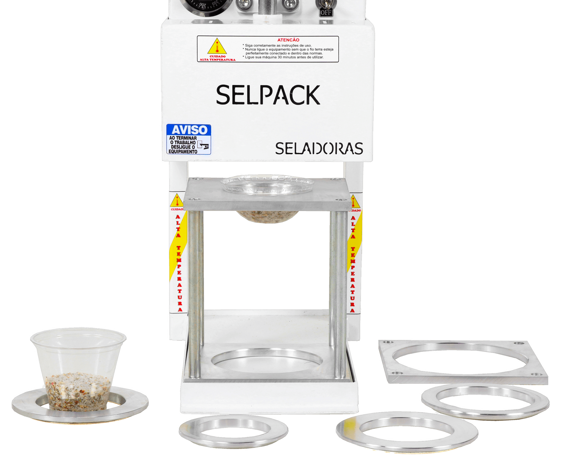 SELPACK SELADORAS MANUAIS PARA COPOS, POTES E BANDEJAS PARA DELIVERY