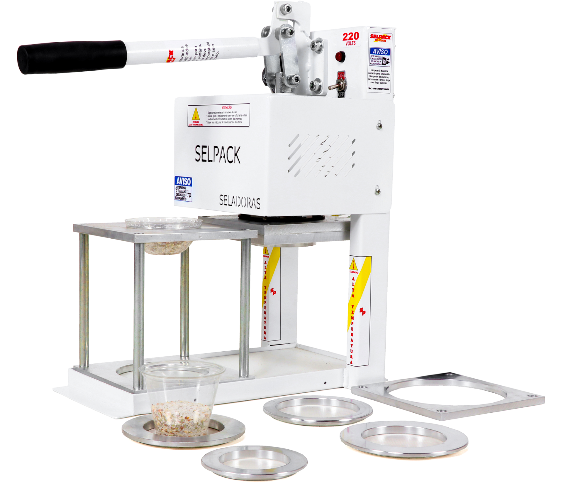 SELPACK SELADORAS MANUAIS PARA COPOS, POTES E BANDEJAS PARA DELIVERY