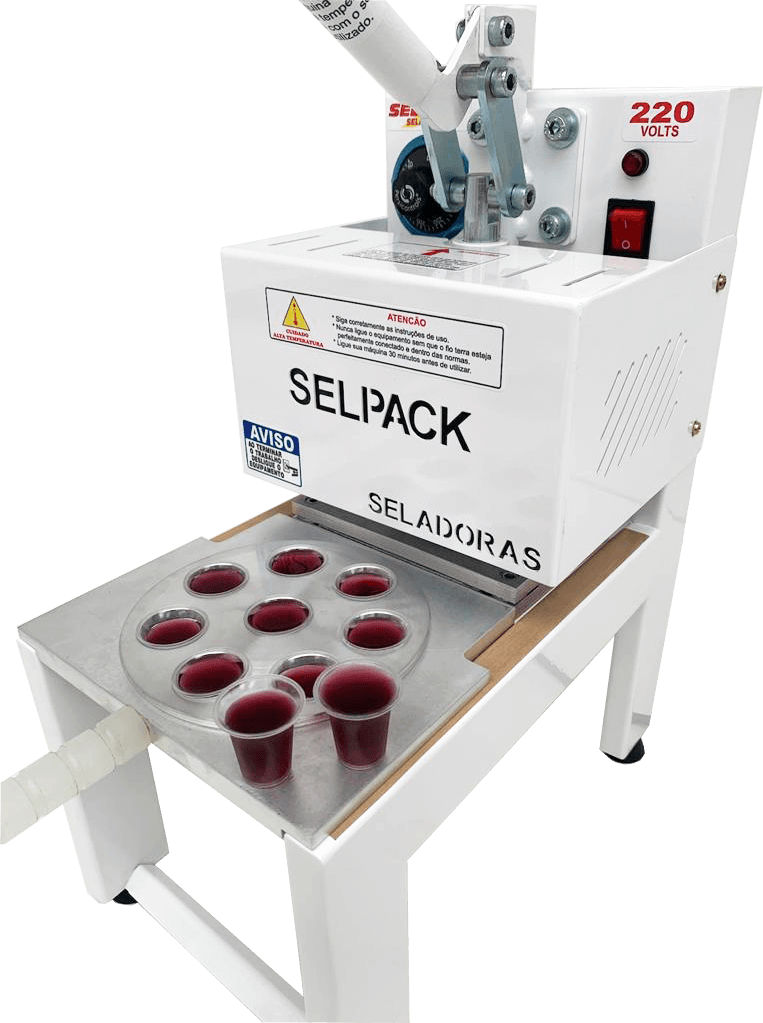 SELPACK SELADORAS MANUAIS PARA COPOS, POTES E BANDEJAS PARA DELIVERY