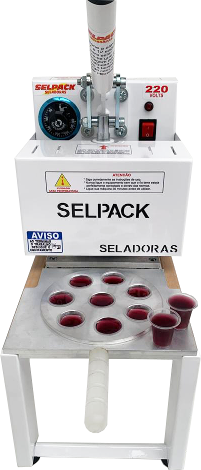 SELPACK SELADORAS MANUAIS PARA COPOS, POTES E BANDEJAS PARA DELIVERY