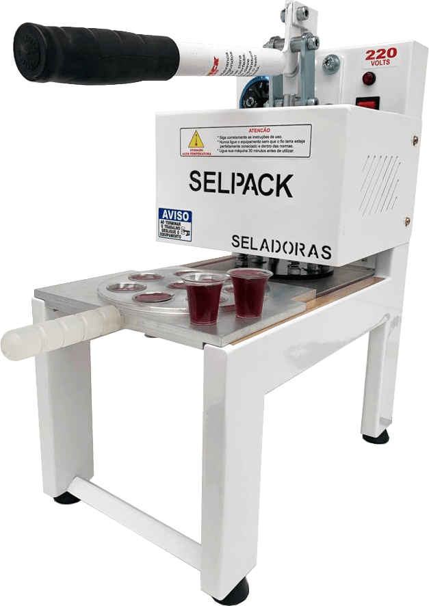 SELPACK SELADORAS MANUAIS PARA COPOS, POTES E BANDEJAS PARA DELIVERY