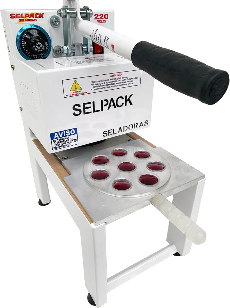 SELPACK SELADORAS MANUAIS PARA COPOS, POTES E BANDEJAS PARA DELIVERY