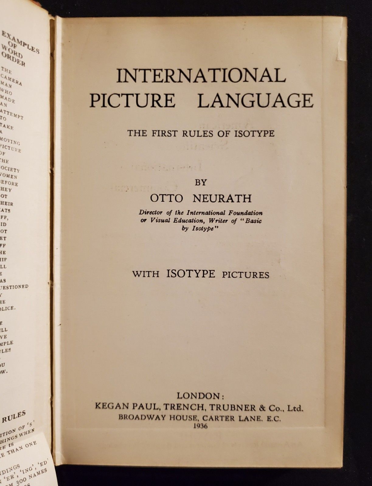Otto Neurath ~ International Picture Language: The First Rules of ...