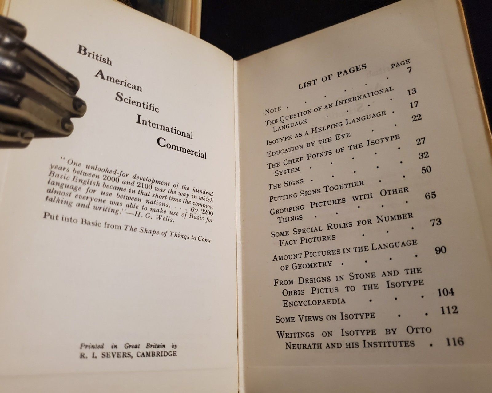 Otto Neurath ~ International Picture Language: The First Rules of ...