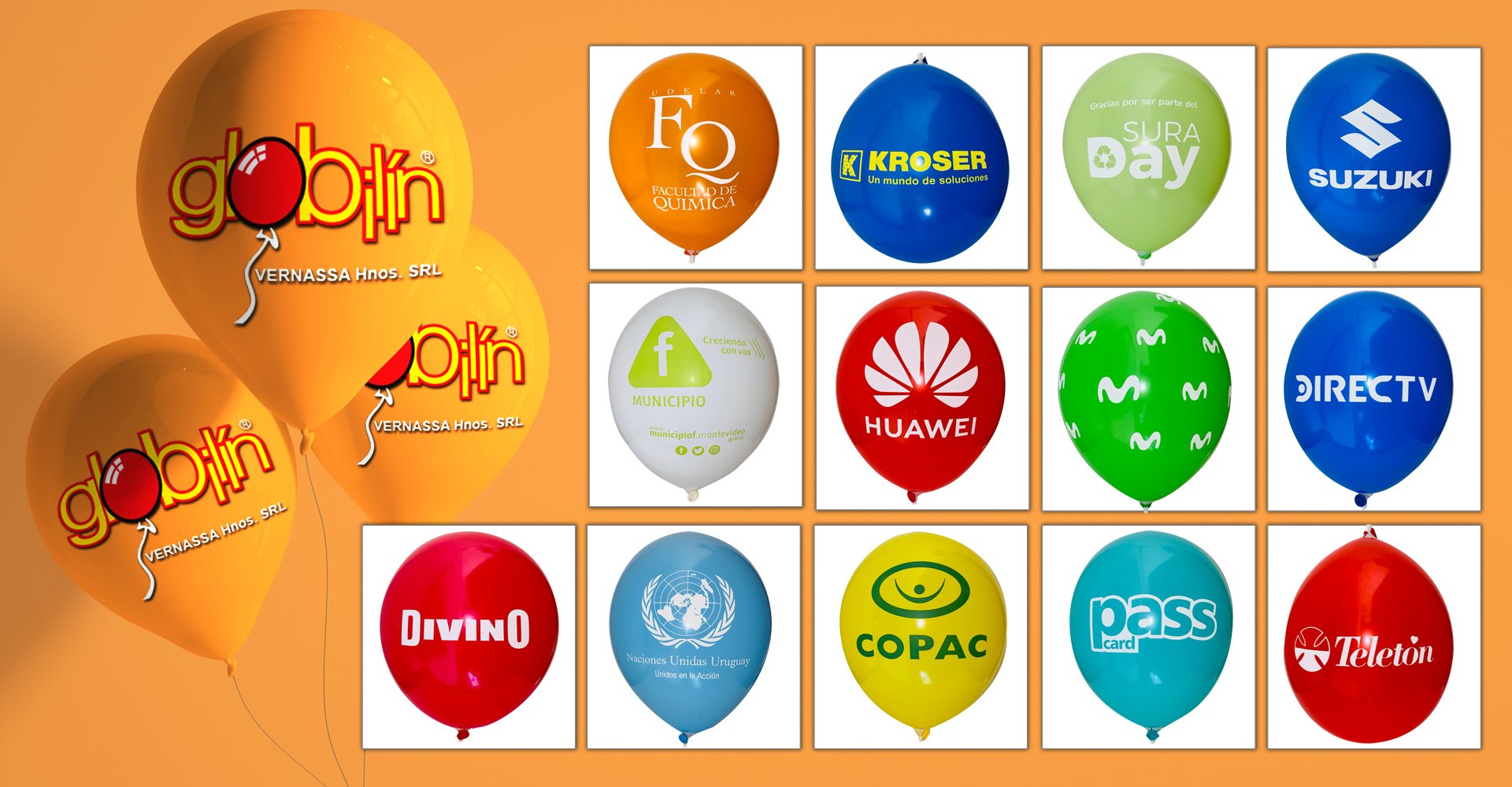 Globilin - Globos de látex en Montevideo, Uruguay