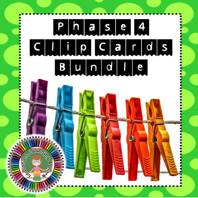 Phase 4 Phonics Clip Cards