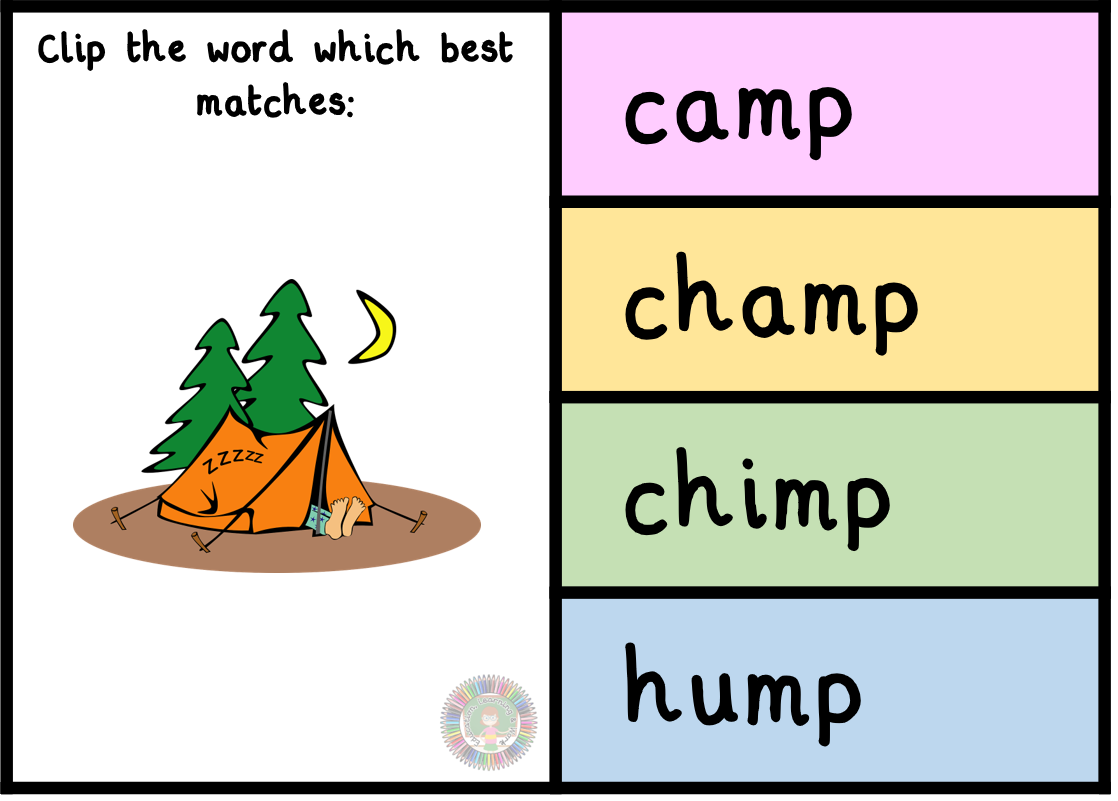 Phase 4 Phonics Clip Cards