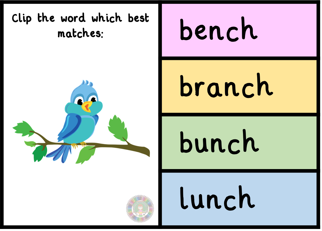 Phase 4 Phonics Clip Cards
