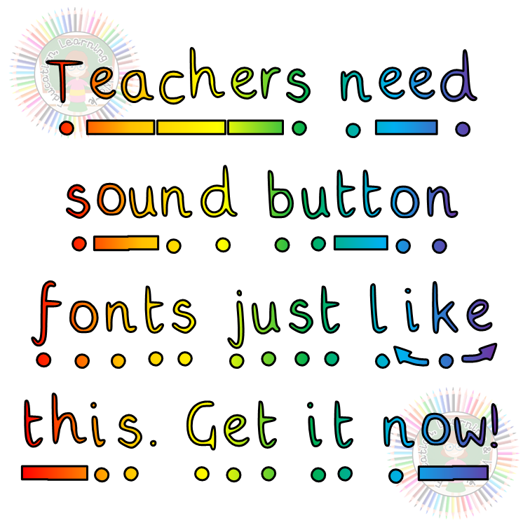 Phonics Sound Button Font