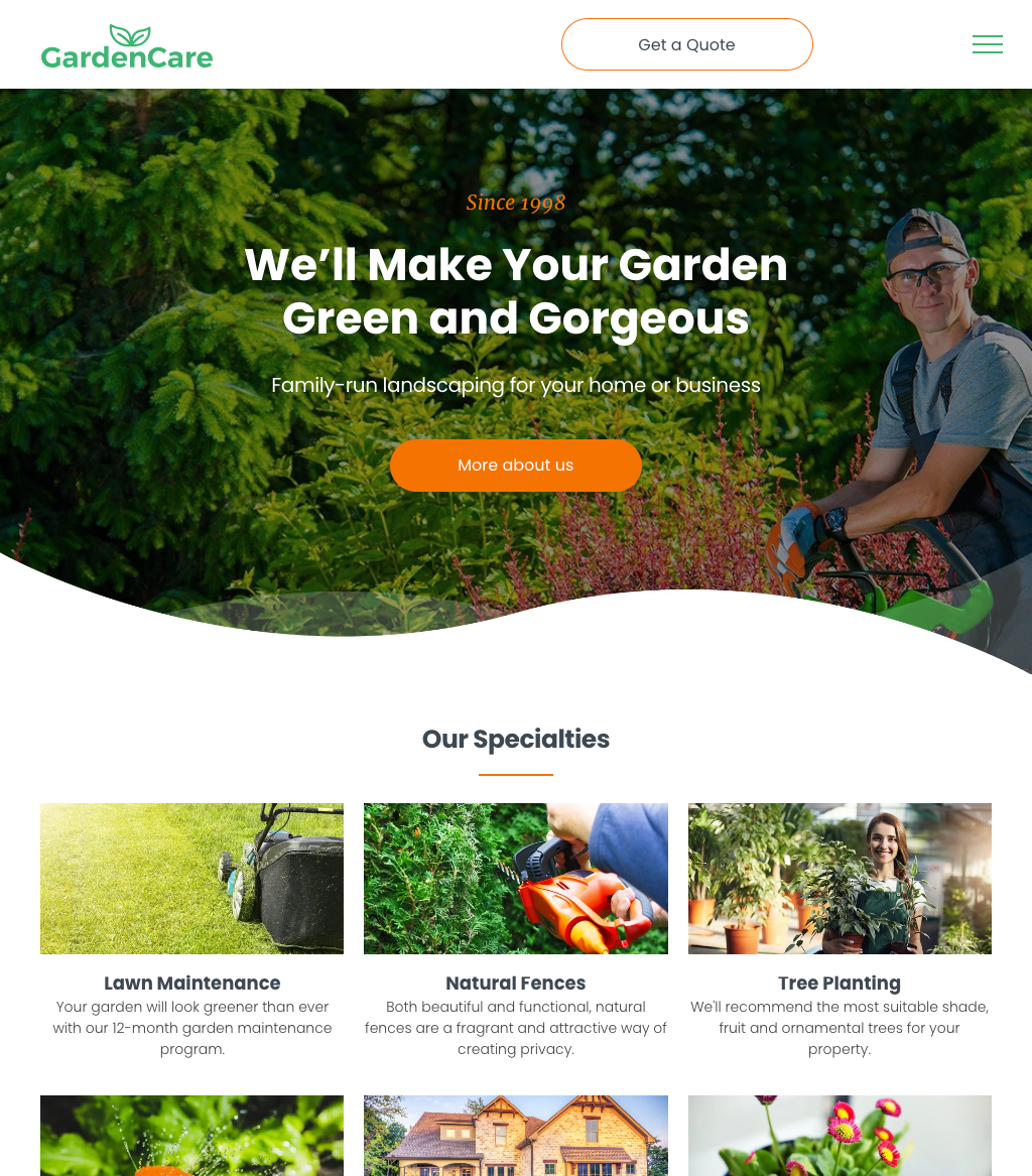 Tree Service Website Design