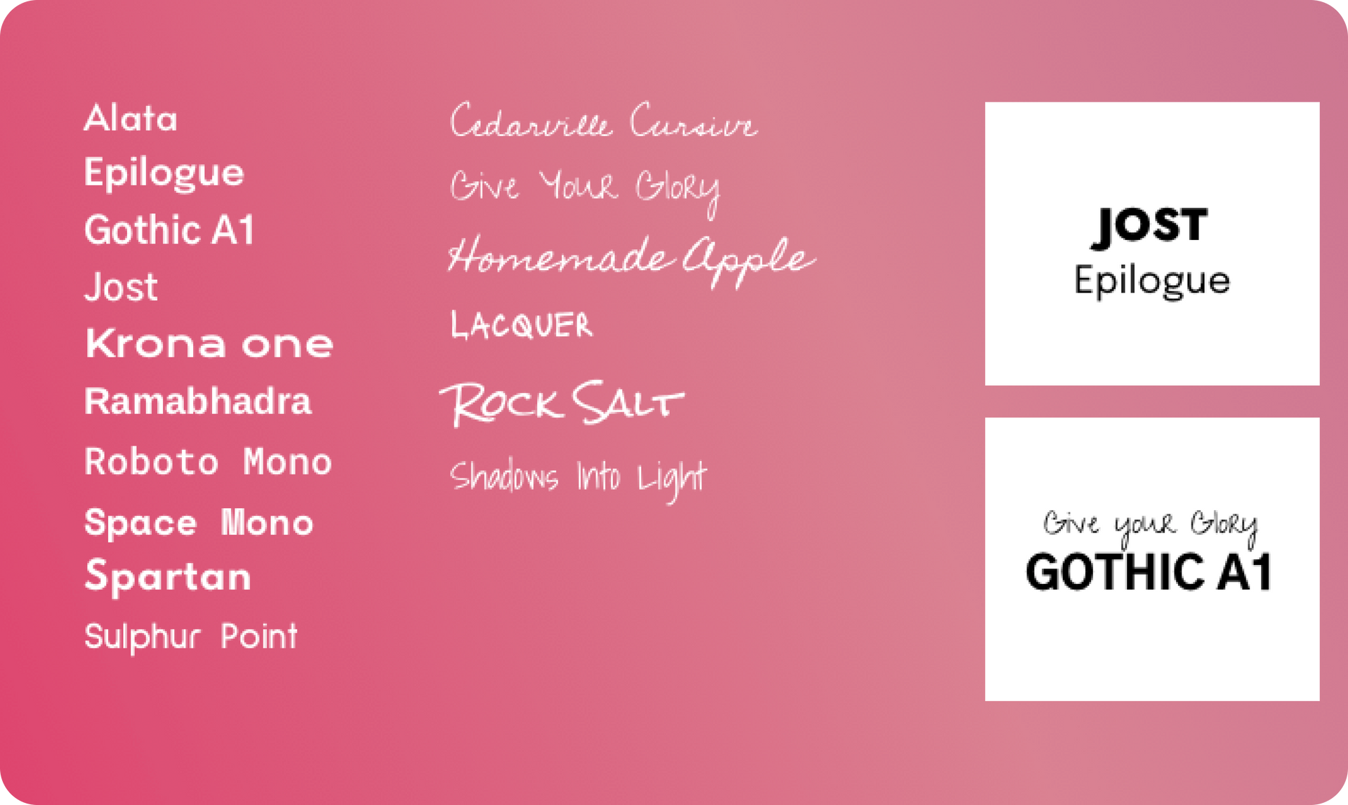 You've Got 16 New Fonts!