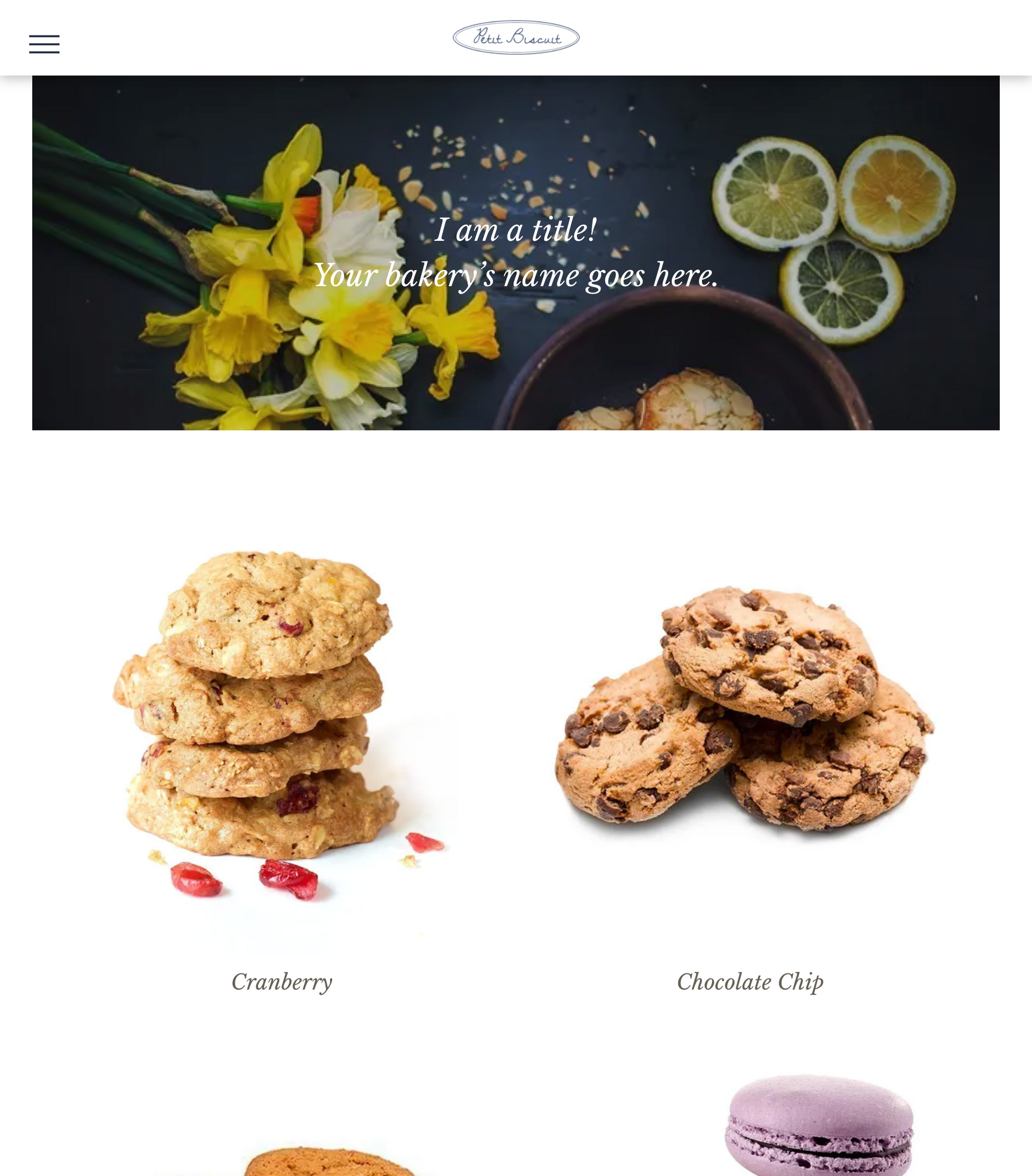 Bakery Website Design
