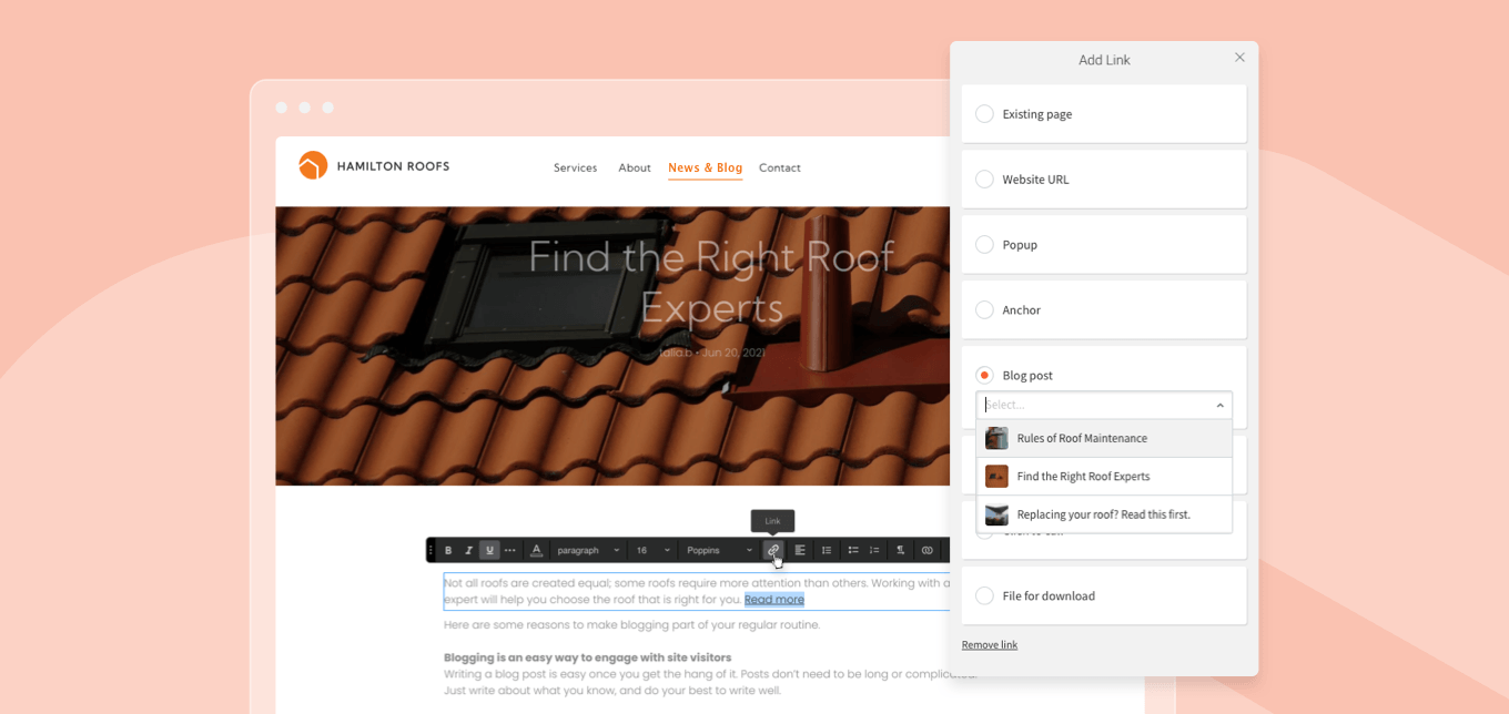 Link Directly to Blog Posts