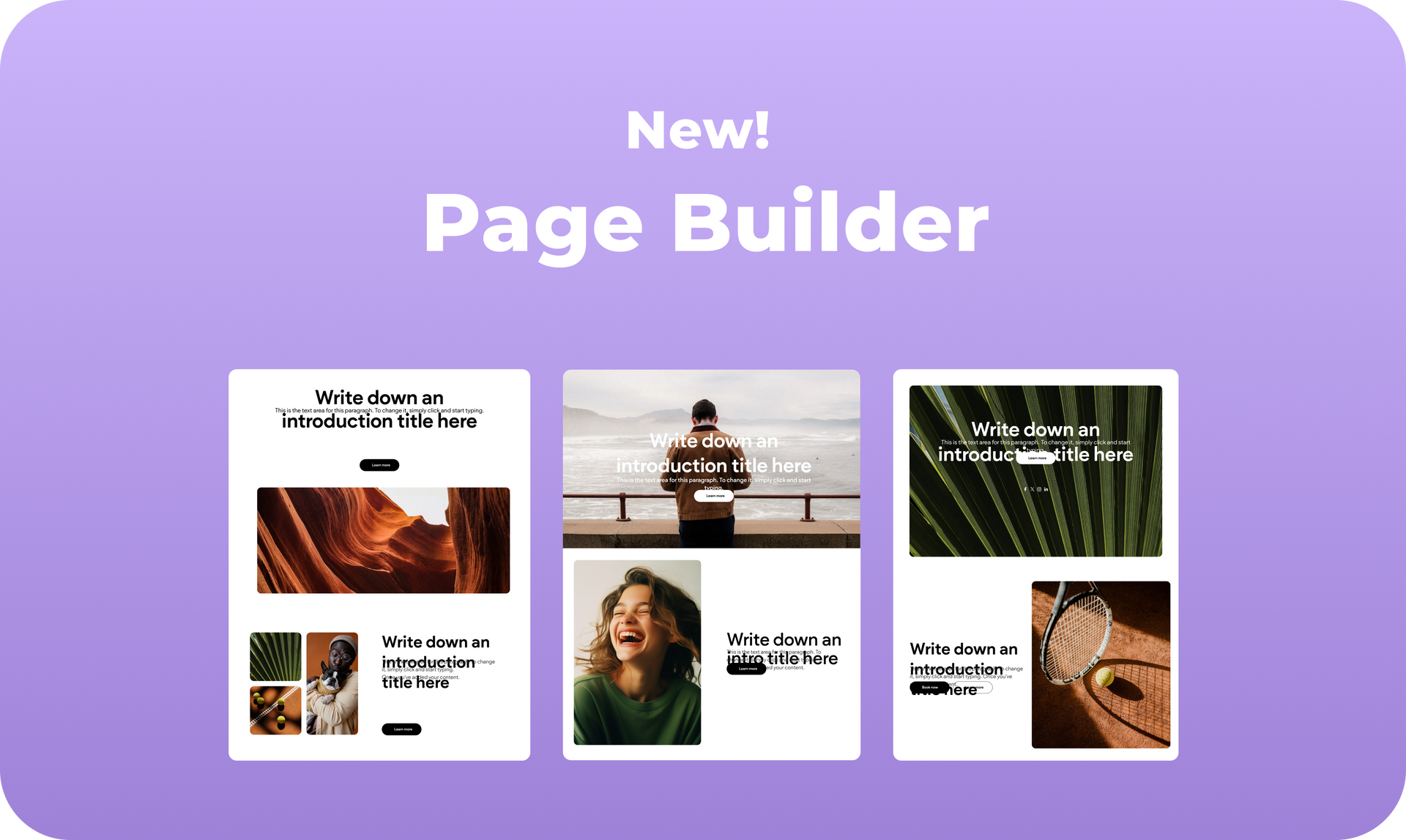 Build Pages Faster Using the New Page Builder