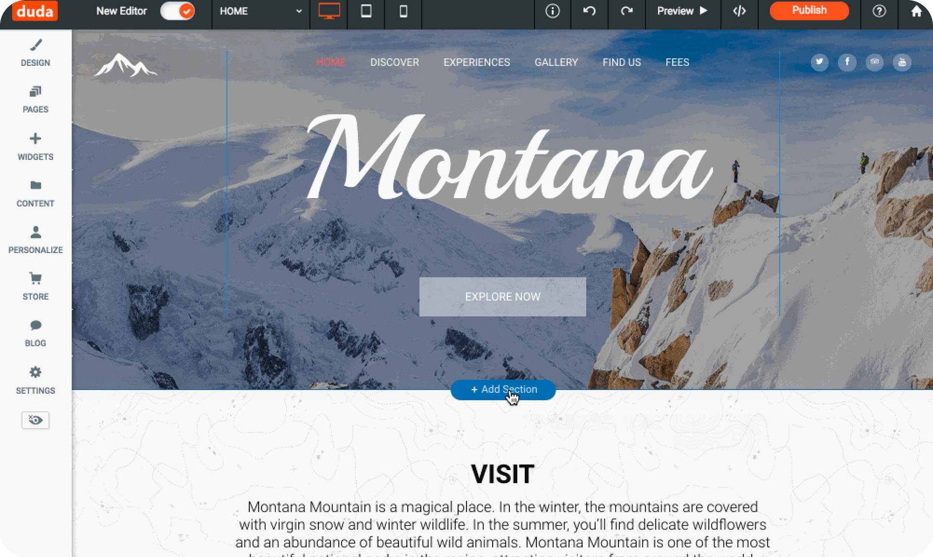 Sections - Add Multiple Sections, One After Another
