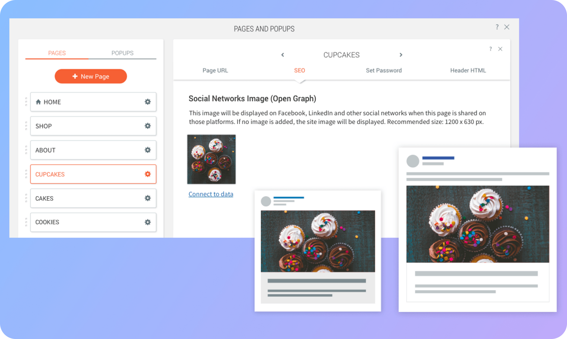 Social Networks Images (Open Graph) for Every Page