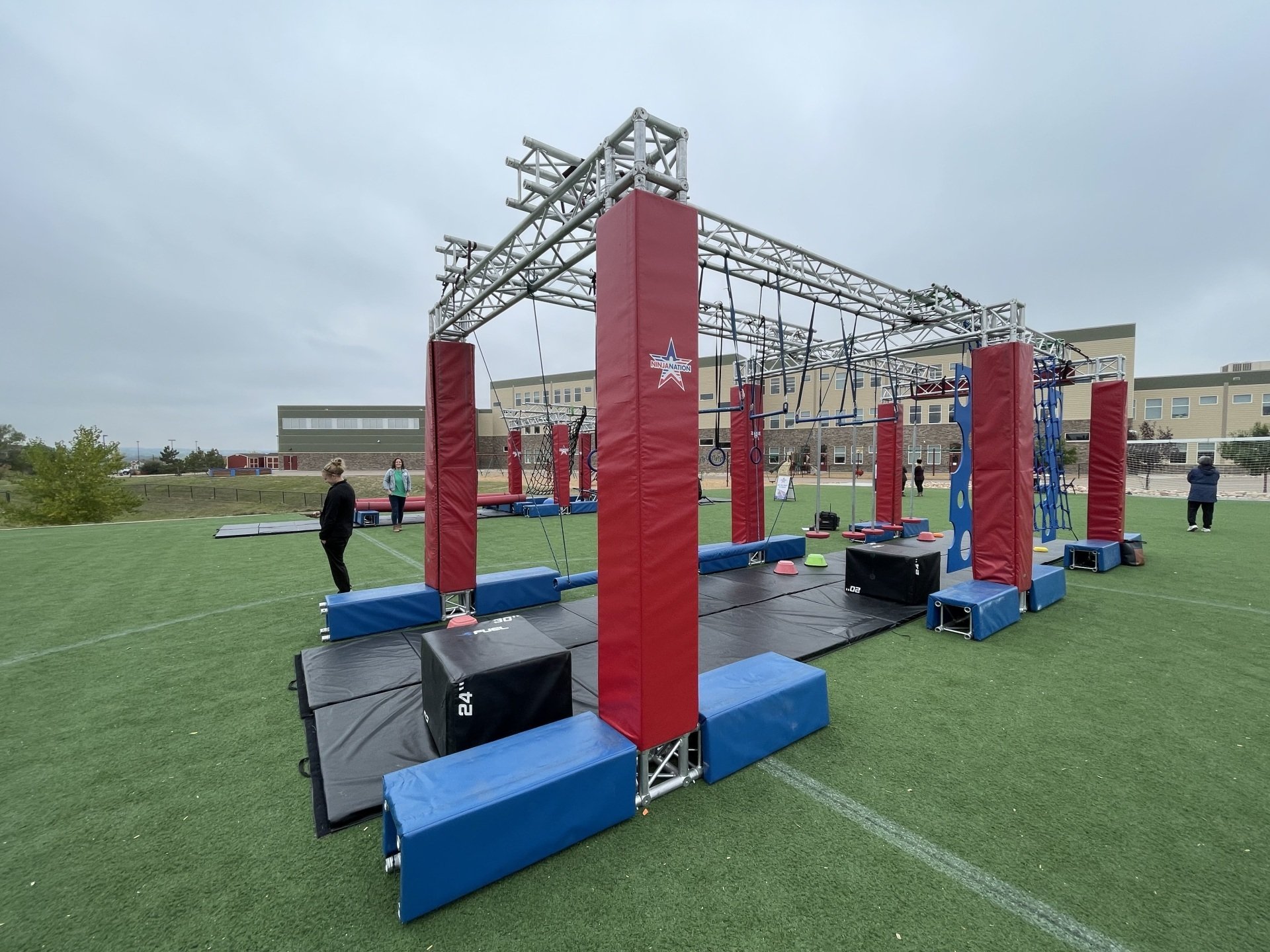 Mobile obstacle course for events