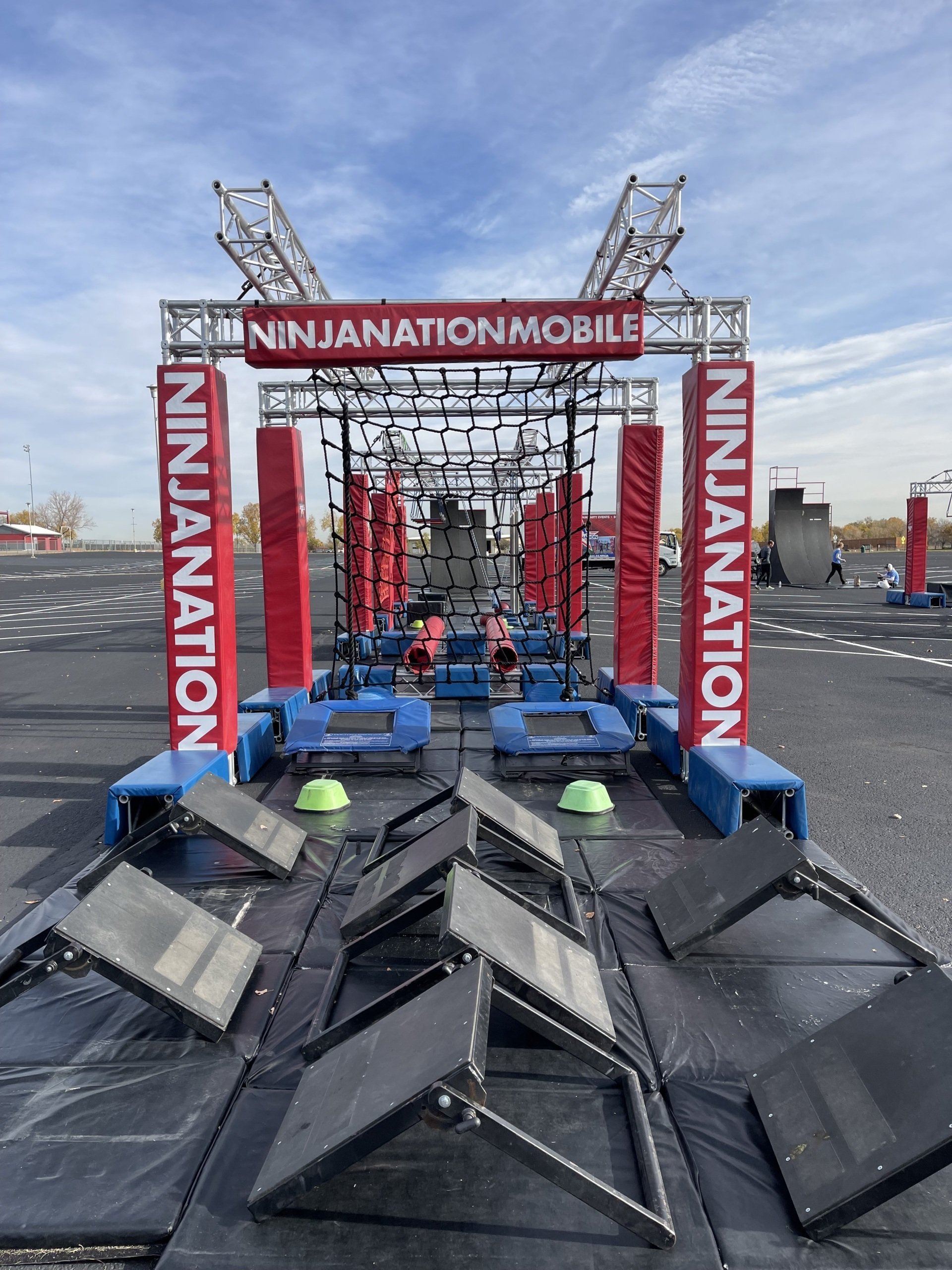 Mobile obstacle course for events