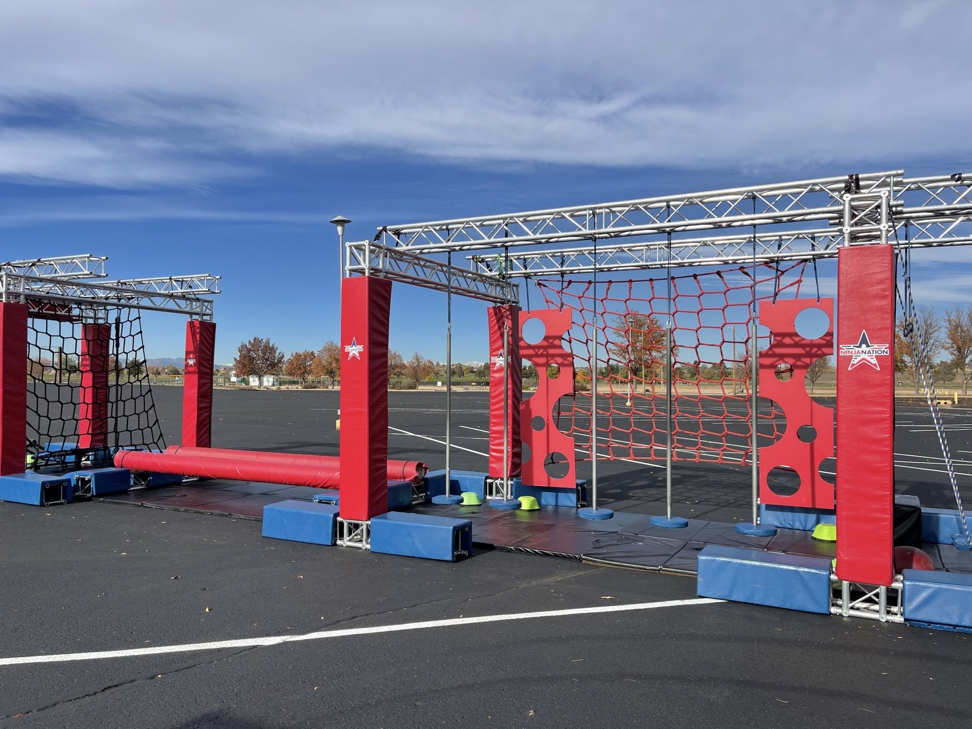Mobile obstacle course for events