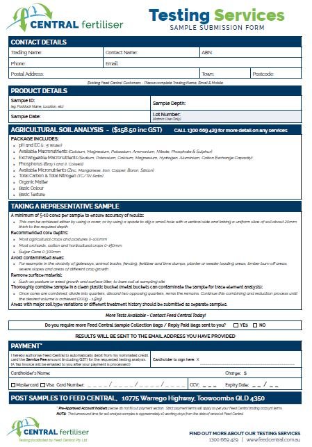 Soil Testing | Central Fertiliser
