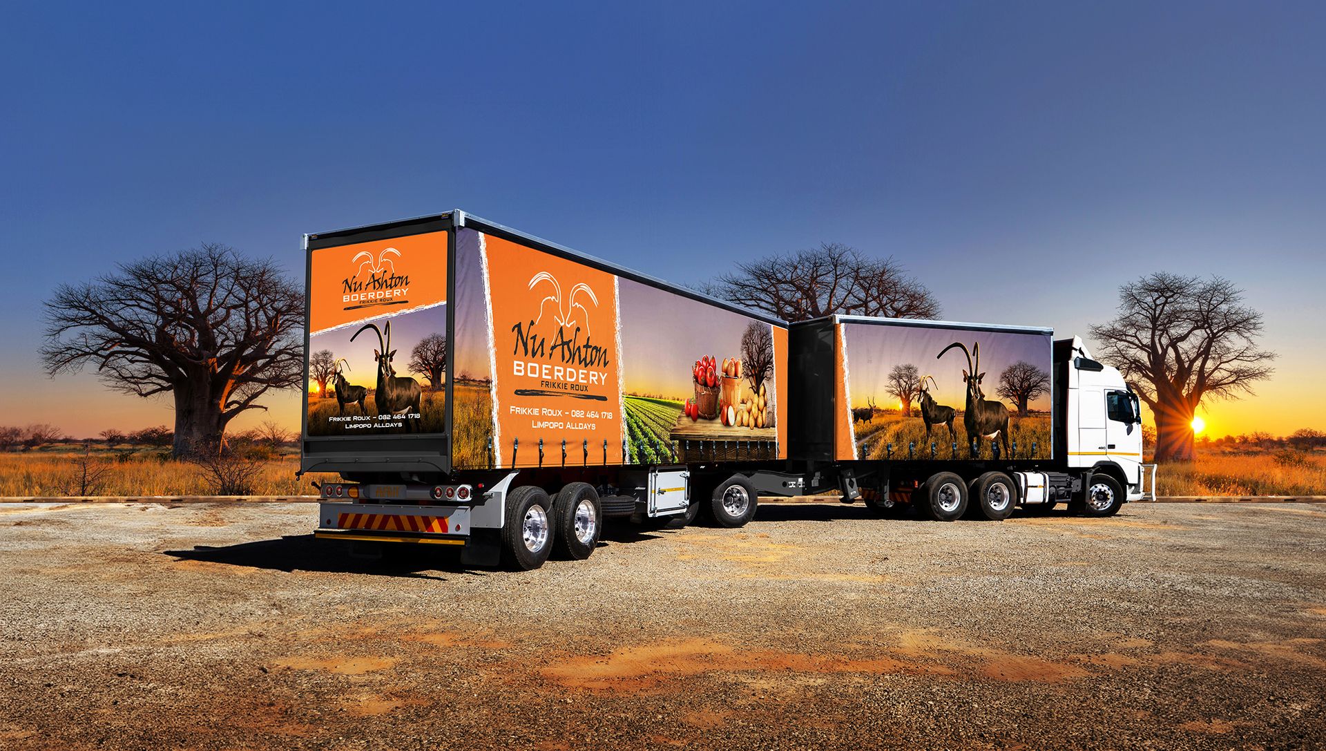 Custom Designs Trailer Curtains - LKDA DRIVE