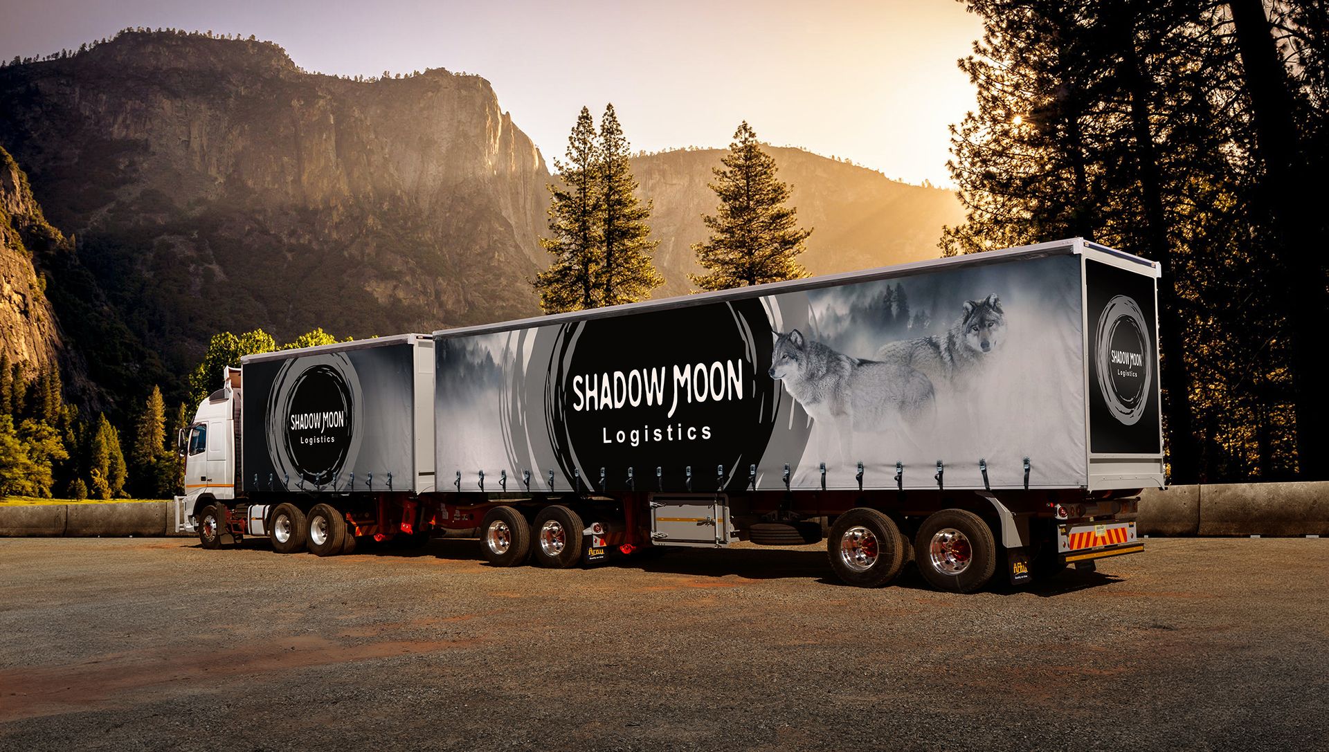 Custom Designs Trailer Curtains - LKDA DRIVE